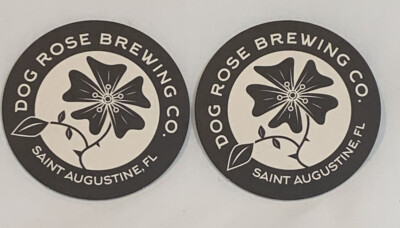 DOG ROSE BREWING ST AUGUSTINE Fl Beer Collectible Coaster Brewery X2 ...