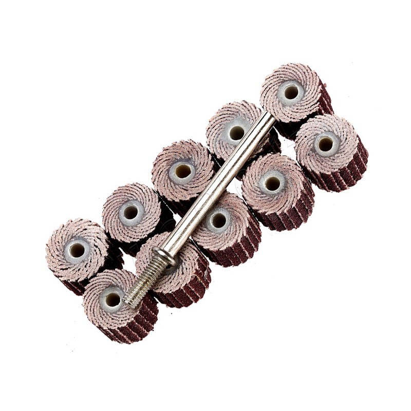 10pcs 240 Grit Flap Grinding Wheels Sanding Disc Sander Rotary Tool+1pc ...