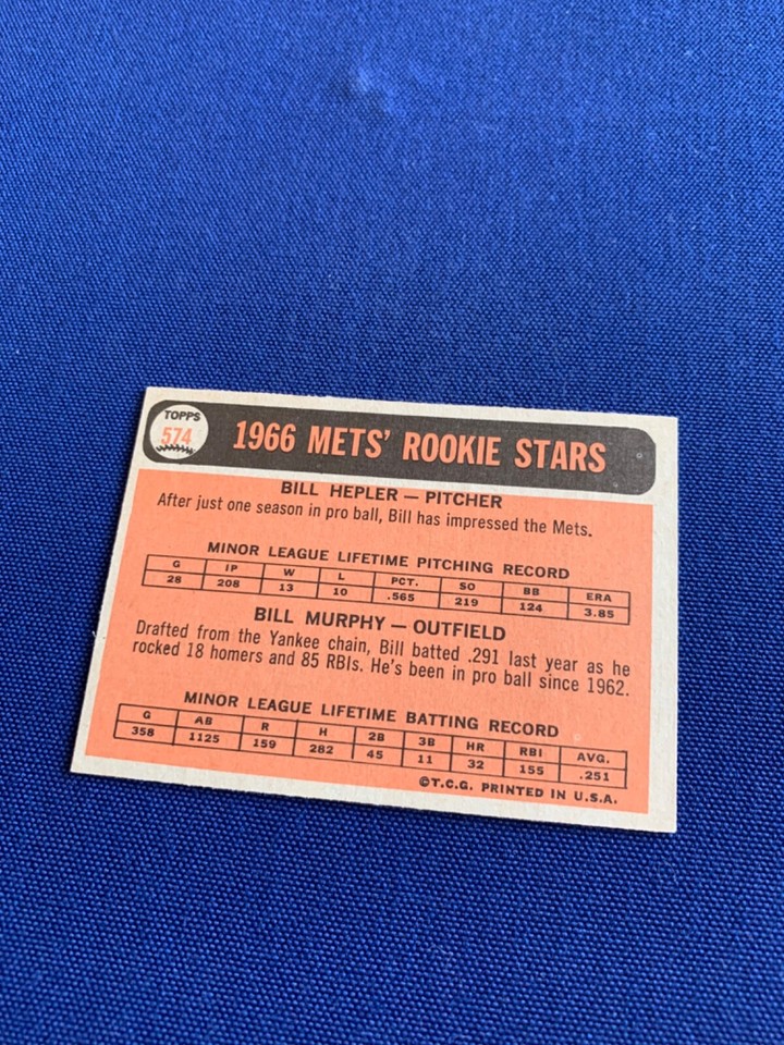 1966 Topps High Number 574 Mets Rookie Stars EXMT | eBay
