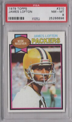 James Lofton 1979 Topps PSA 8 NM-MT Graded Card Packers HOF Rookie RC ...
