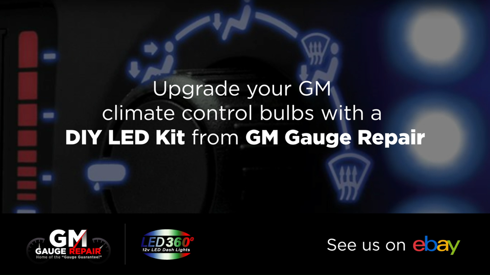 Climate Control Bulb to White LED Upgrade Kit DIY 03-06 GM Silverado ...