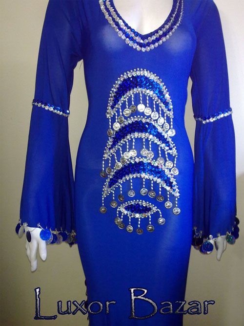 Egyptian Belly Dance Costume Saidi Dress, Baladi Galabeya, Fallahi ...