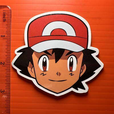 Ash Ketchum Pokemon Sticker Japan Anime | eBay