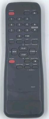 FUNAI / SYLVANIA Symphonic N9291 Remote Control For TV/VCR Tested And ...