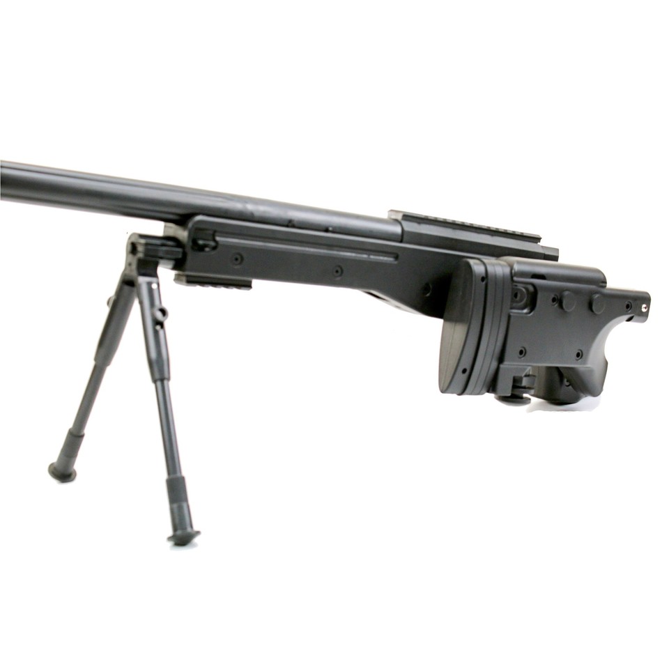 BBTac Bolt Action Airsoft Sniper Rifle Spring Powered Gun Bipod Folding ...