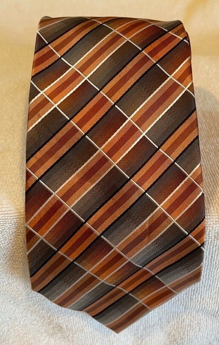 Crazy Horse (Claiborne) Designer Men's Copper striped Neck Tie NWOT ...