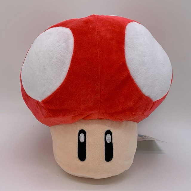 Super Mario Bros. Red Super Mushroom Plush Soft Toy Doll Stuffed Teddy ...
