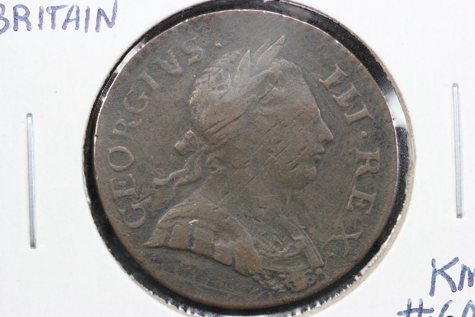 1772 Great Britain Half Penny KM# 601 2YJB | eBay