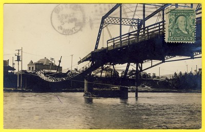 cpa REAL PHOTO POST CARD U.S.A. ETATS UNIS BUTTE BRIDGE MONTANA Photo R ...