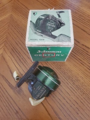 Vintage Johnson Century Model 100B Fishing Reel with Original Box Parts ...
