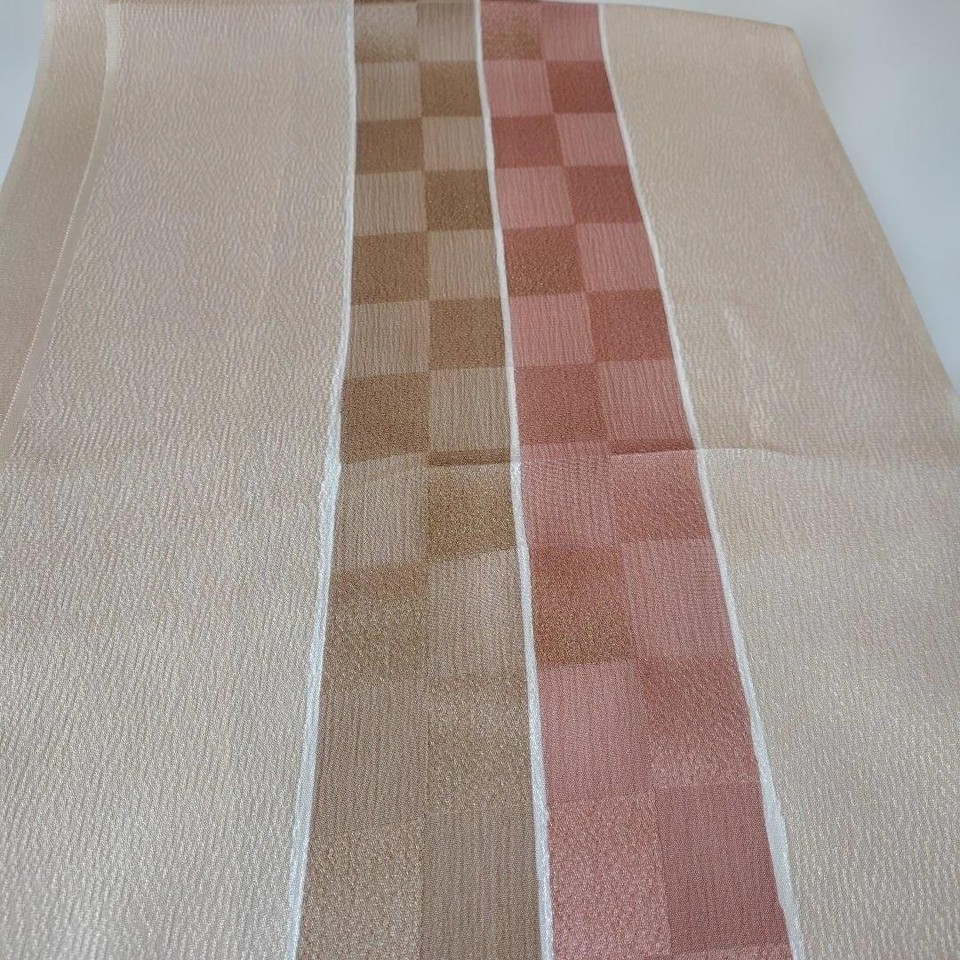 Pure silk obiage & obijime set, stylish kimono accessories, used | eBay