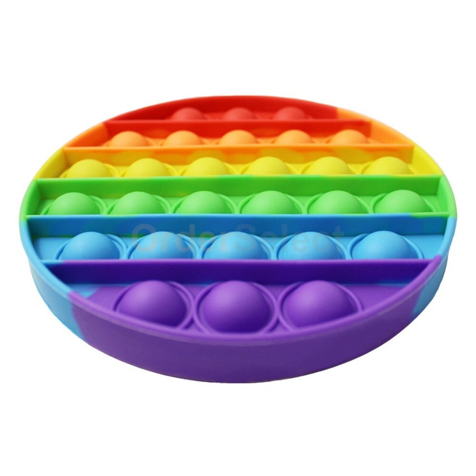 2X Fenzer New Popping Fidget Bubble Sensory Pop It Popper Toy Silicone ...