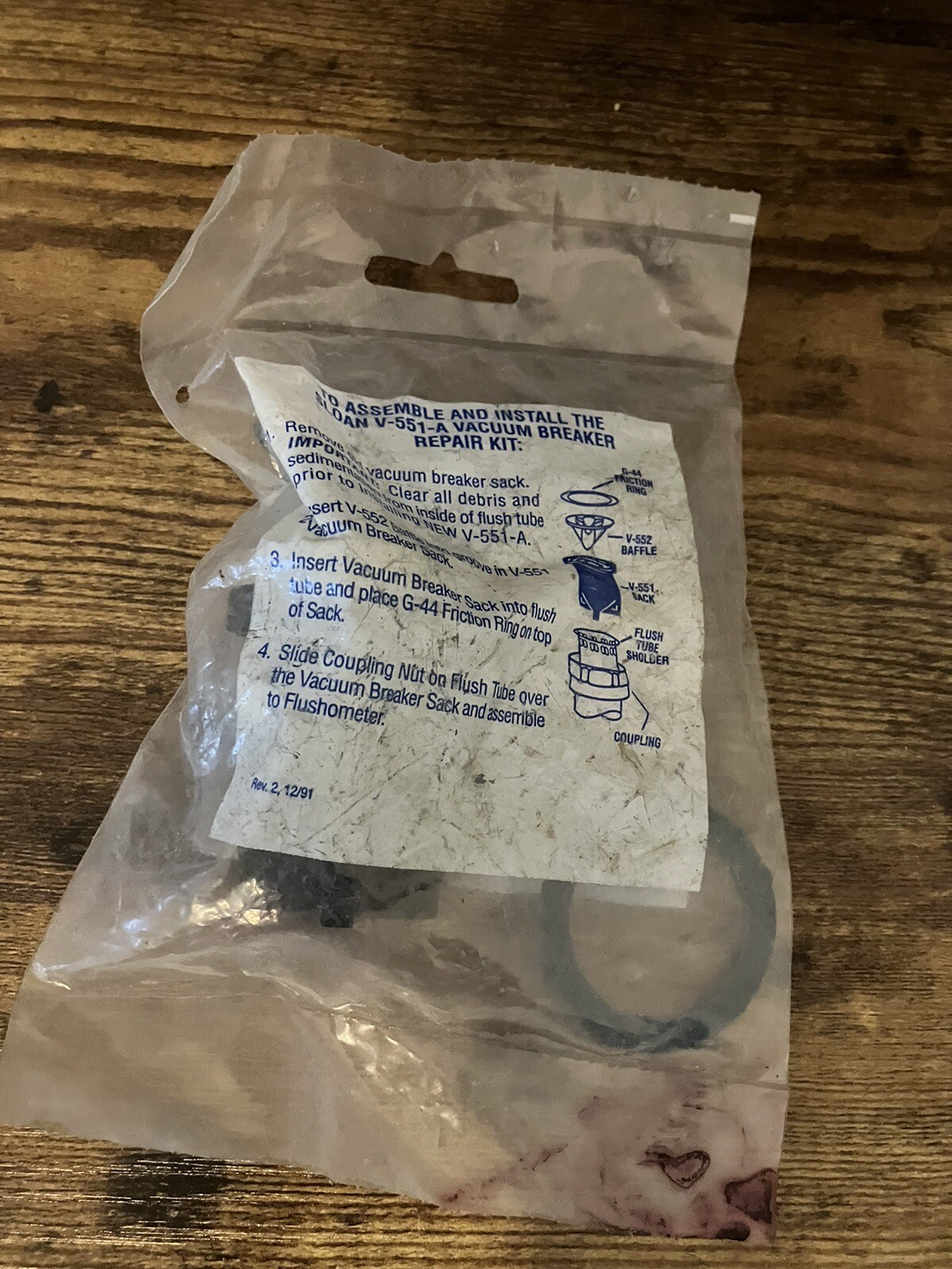 Sloan V-551-A Regal® Vacuum Breaker Repair Kit Urinal/Water Closet ...