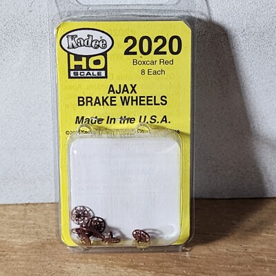 Kadee 2020 - Boxcar Red AJAX Freight Car Brake Wheel - Plastic ...