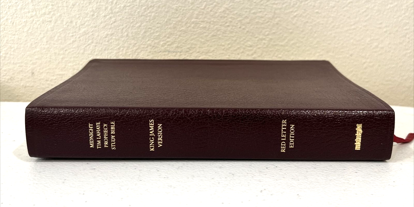 Midnight Tim Lahaye Prophecy Study Bible KJV Red Letter Burgundy ...