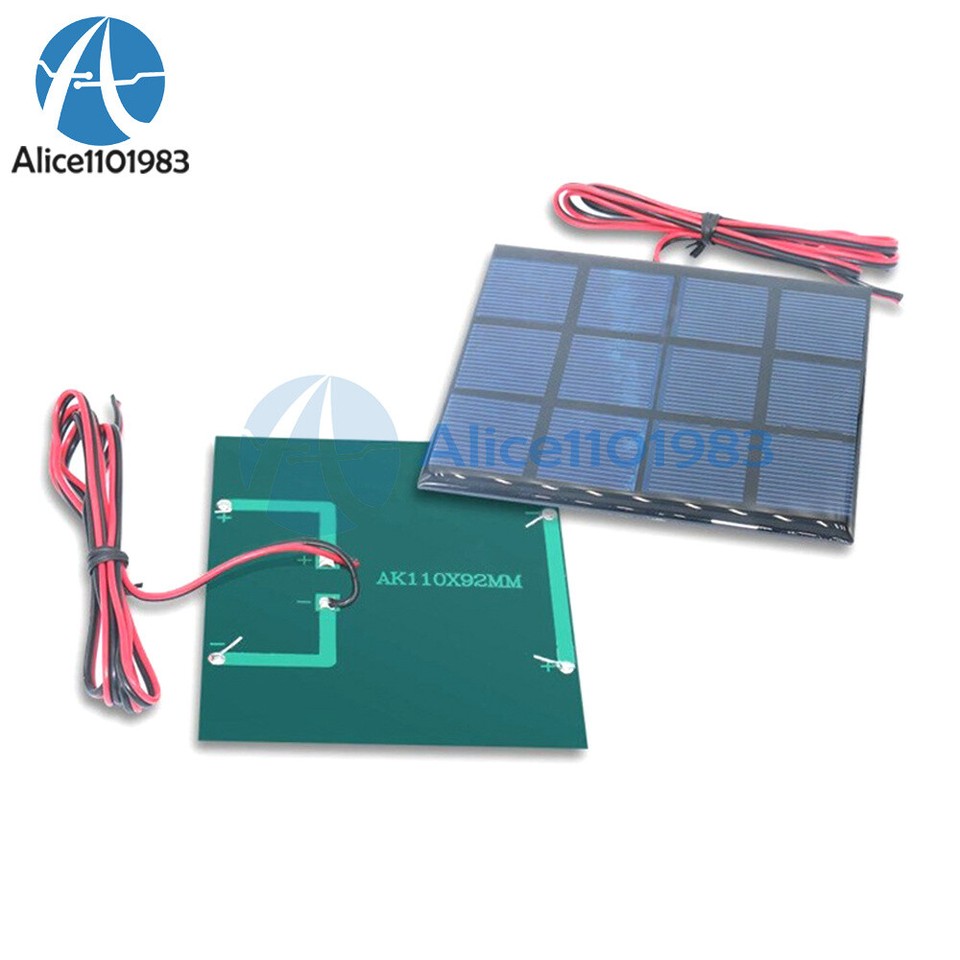 2V 150MA 3V 400MA Monocrystalline Solar Panel Module For DIY Motor Toy ...