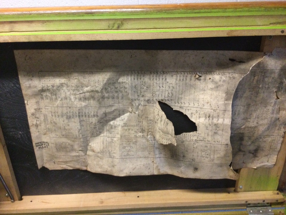 Vintage 1953 United's Imperial Shuffle Alley Puck Bowling Arcade ...