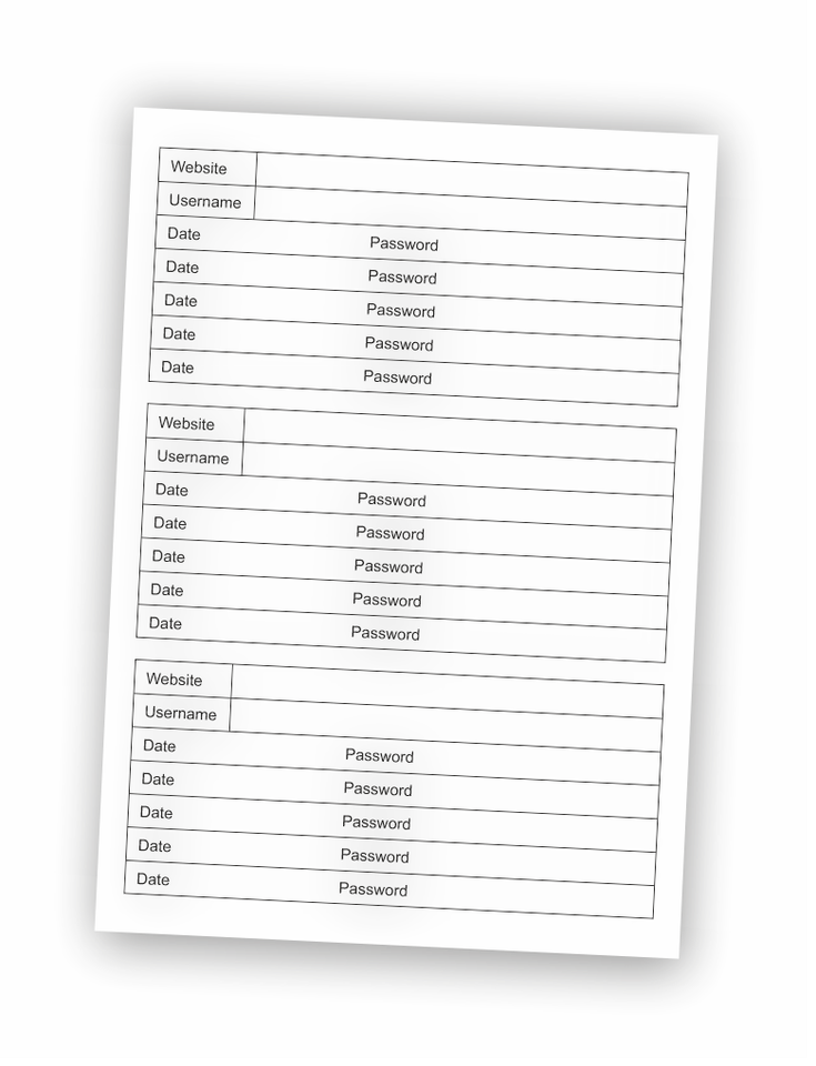 Password Book: Internet Password Logbook, Store and update your ...