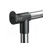 ADJUSTABLE CLOTHES RAIL PORTABLE GARMENT RACK HANGING DISPLAY STAND ON ...