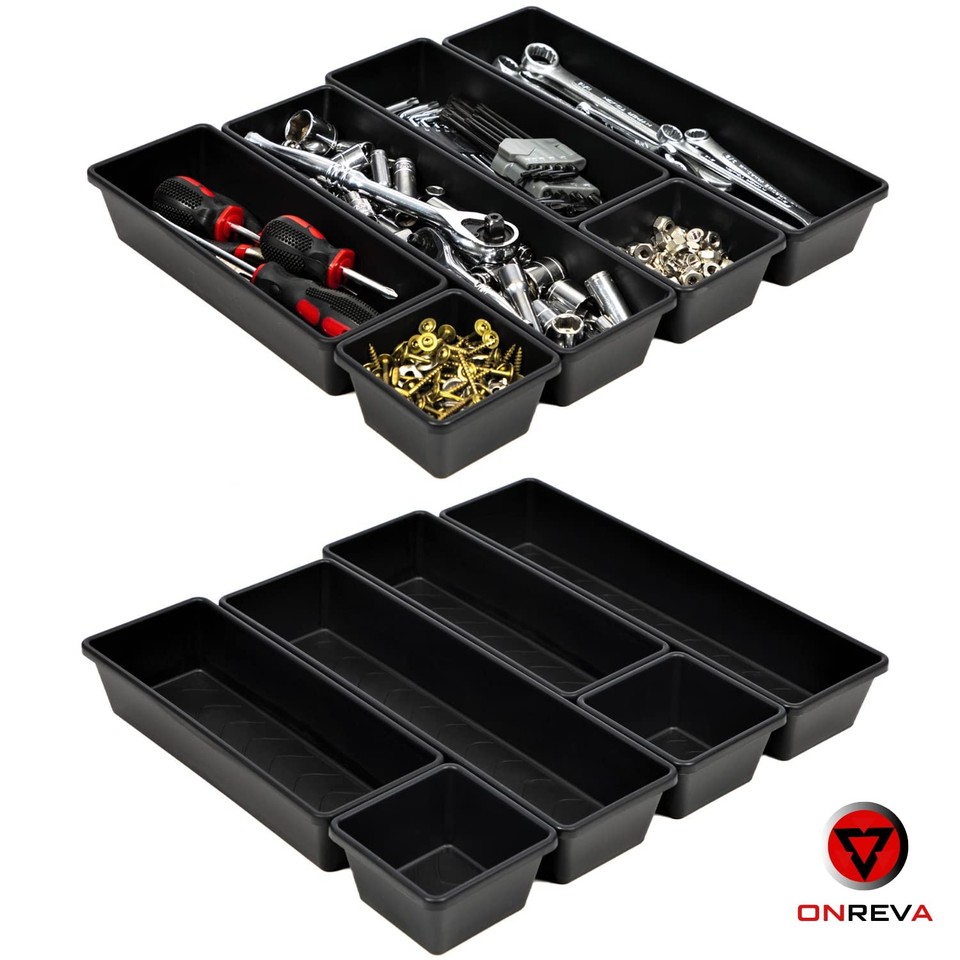 Tool Box Organizer Tray Divider Set, Extra Large Toolbox Trays, Tool ...