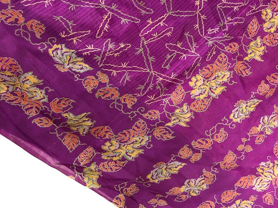 100% Pure Silk Sari Vintage Recycled Saree Silk Printed Fabric Material ...