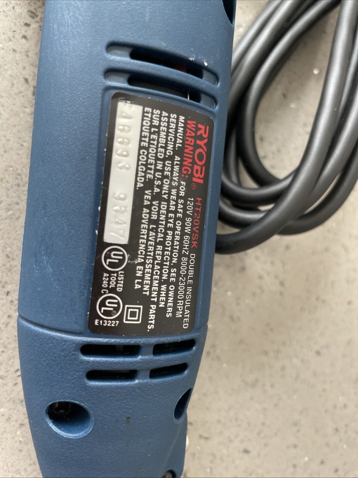 Ryobi Double Insulated 120V Detail Carver Rotary Multi Tool ht20vsk | eBay
