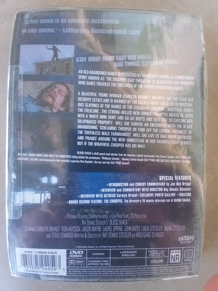 Blood Shack/The Chooper Double Feature (DVD, 2004) 631595040593| eBay