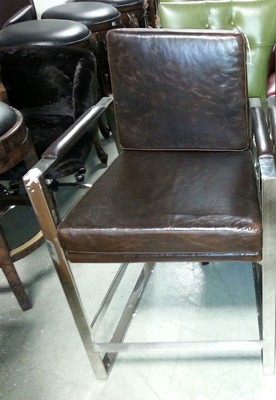 Frontgate Seville COUNTER HEIGHT Barstool Chair Kitchen Stool Espresso ...