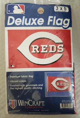 CINCINNATI REDS MLB LOGO 3'X5' DELUXE FLAG WINCRAFT | eBay