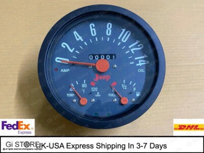 Speedometer Gauge Dash Cluster for all Jeeps- MB Willys CJ M38 M38A | eBay