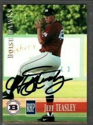 2005 Grandstand Boise Hawks Jeff Teasley Baseball Card Signed Autograph ...