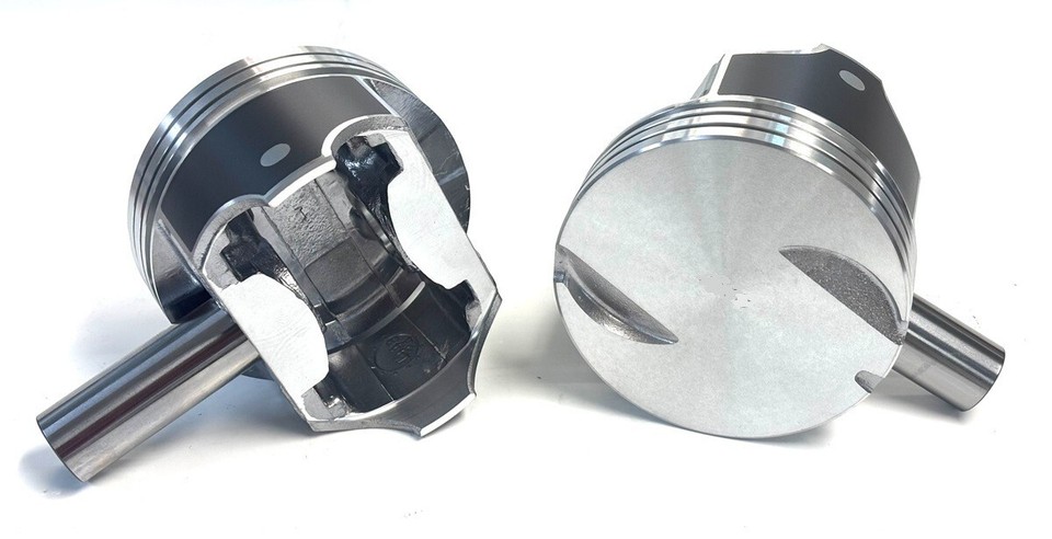 Silvolite Engine Piston Set 1448HC.080; 4.330 Bore Flat Top 2V for ...