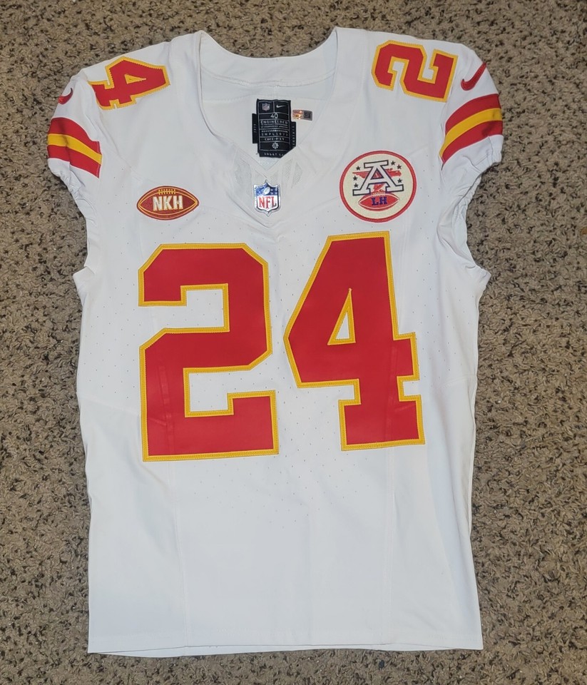 Kansas City Chiefs Skyy Moore Team Issued Jersey With NKH Patch | eBay