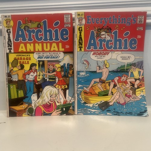 Lot of 2 Vintage Collectible Rare Archie Series Comic Books in VG Cond ...