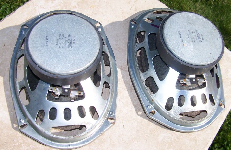 Vintage Sparkomatic 6x9 3-WAY Car Speakers 1979 Sparkomatic 3-Way ...