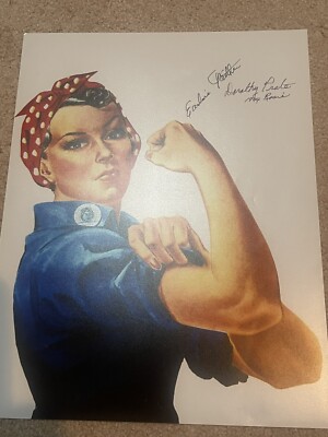 EARLINE GAITHER & DOROTHY TRATE WORLD WAR 2 ROSIE THE RIVETERS RARE ...