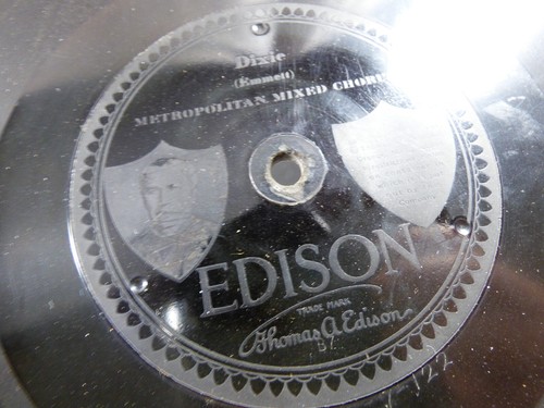 lot 2 Antique 1912-21 Edison Diamond Record Thick Disc Phonograph ...