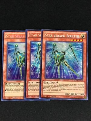 YUGIOH STAR SERAPH SCEPTER WSUP-EN018 1ST SECRET X3 | eBay