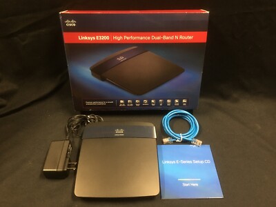 Cisco Lynksys E3200 Dual Band Wireless-N 4-Port Gigabit Router | eBay