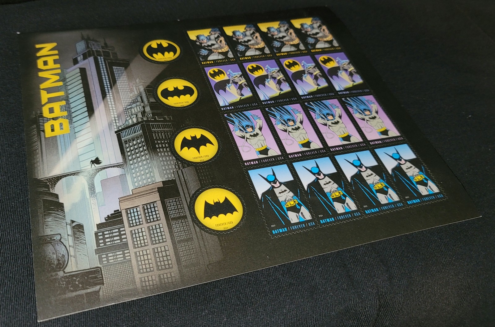 2014 USA - Batman 75th Anniversary - Sheet of 20 Forever Stamps | eBay