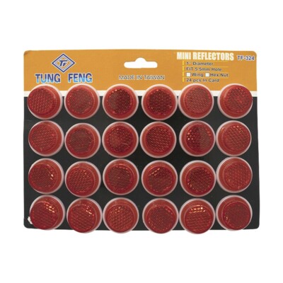 24pcs Mini Red Reflectors Bikes New | eBay