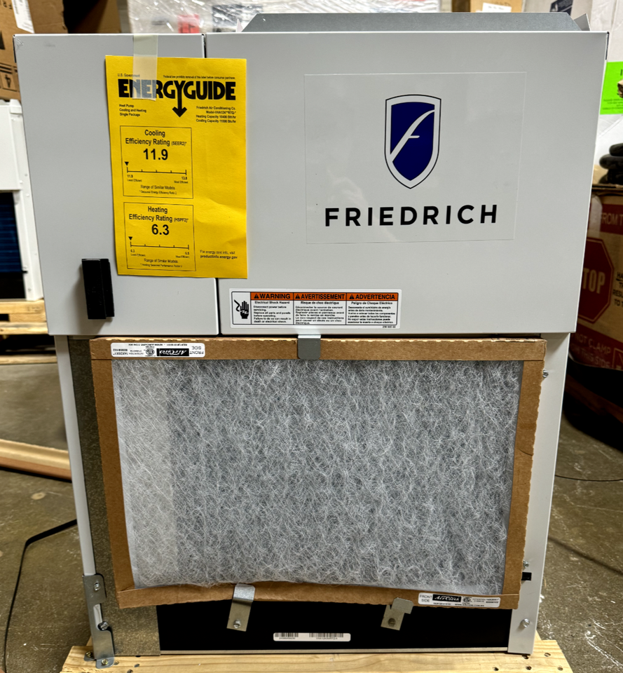 Friedrich VHA12K50RTQ Vert-I-Pak 12000 BTU VTAC w/Heat Pump 5.0 kW ...