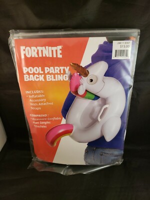 Pool Party Back Bling Fortnite InSpirit Designs Inflatable Accessory ...