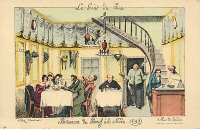 Restaurant Du Boeuf a la Mode (1792) French France Postcard | eBay