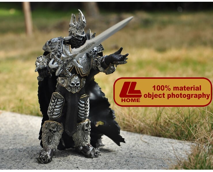 Hot Game WOW Fall of The Lich King Arthas Menethil Figure Statue Toy ...