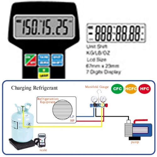 Refrigerant Refilling Electronic Scale High Precision Snow Freon ...