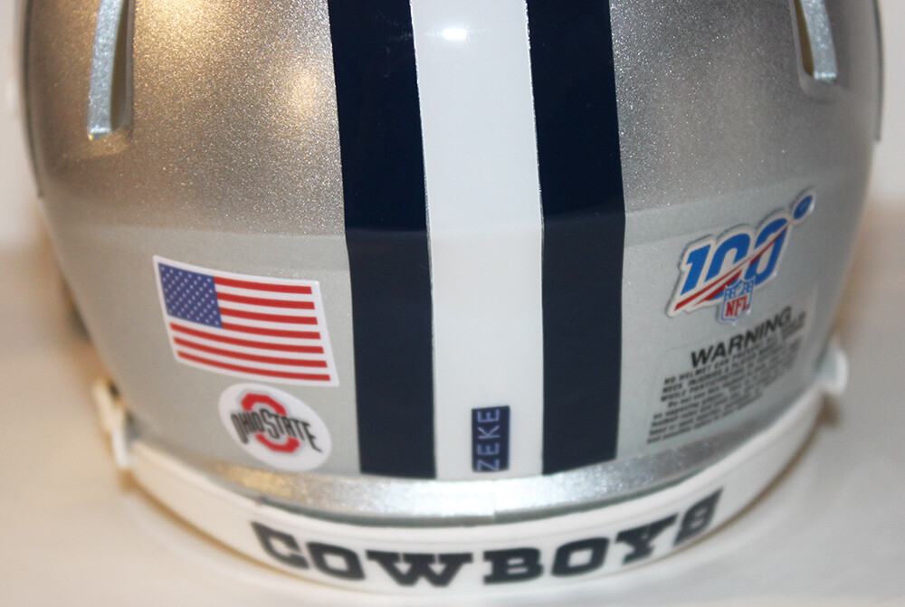 Ezekiel Elliott Dallas Cowboys Speed Riddell Custom Mini Helmet w ...