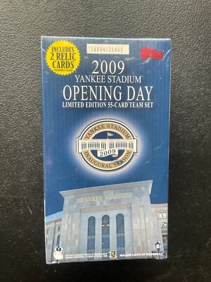 2009 Topps Factory Sealed Yankees 55 Limited Card Set + 2 Relics /11460 ...