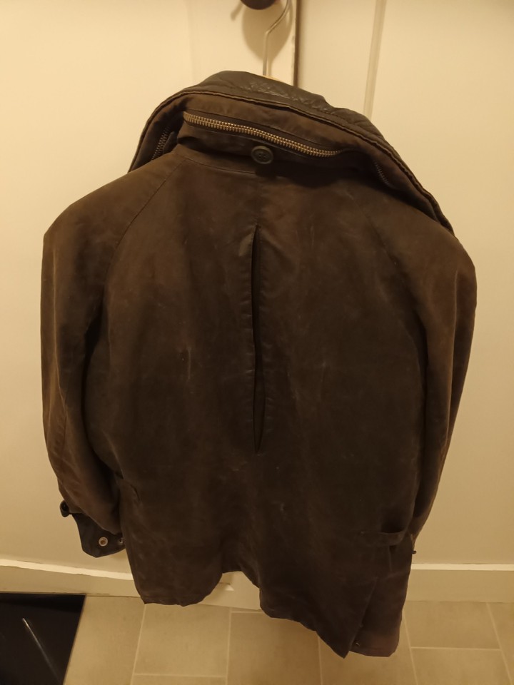 Barbour Tokito Horse Riding Wax Jacket Medium Green Rewaxed With extra ...
