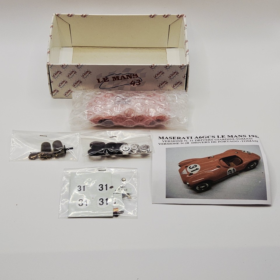 Le Mans 43 model kit KLM 1050 Maserati A6GCS Le MANS 1954 | eBay